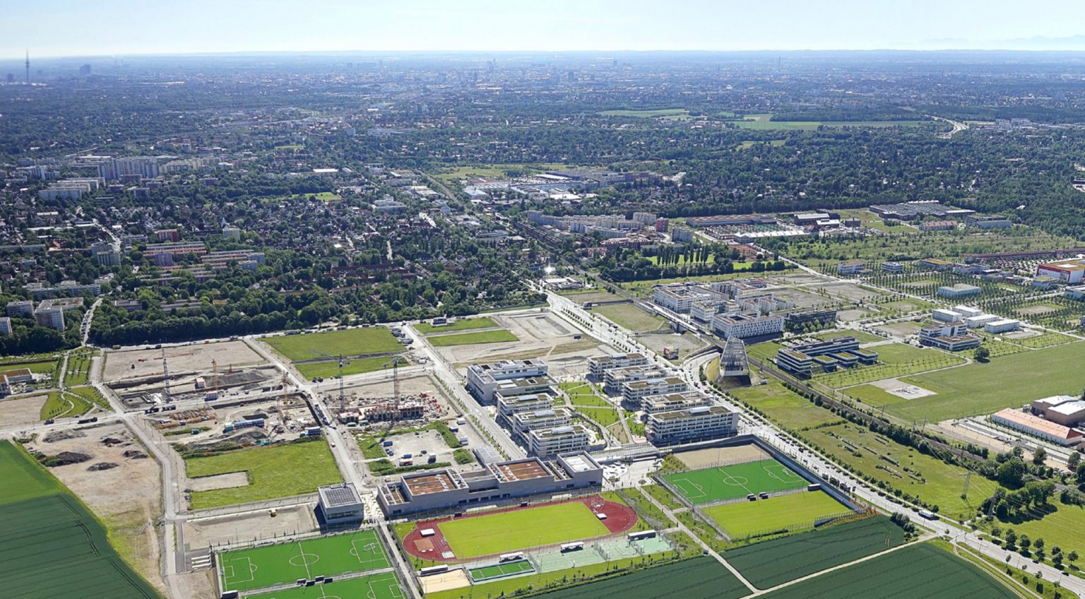 Freiham: lebendiger Stadtteil-weniger Auto-kurze Wege